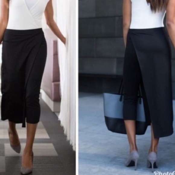 Betabrand | Skirts | Betabrand The Sassiest Pants Crop With Skirt ...